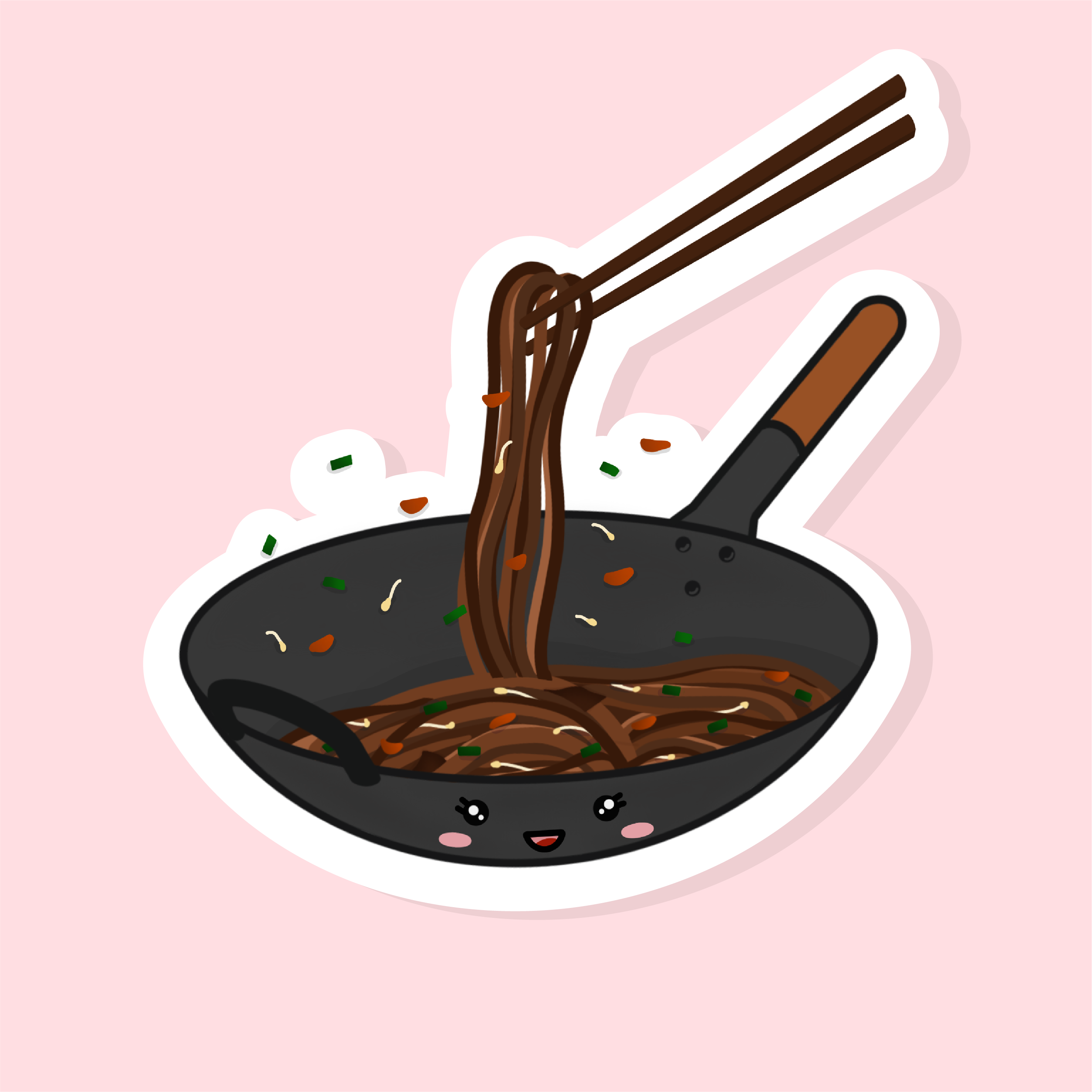 Wok - Matte Vinyl Sticker – Hiraya Scent & Co.